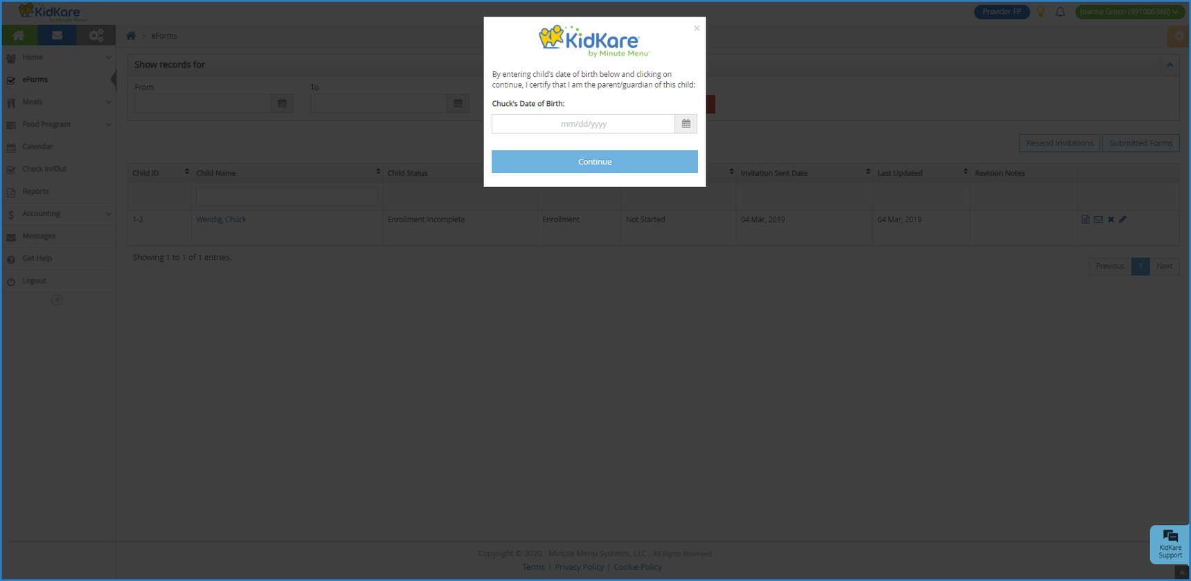 Add New Participants Using eForms